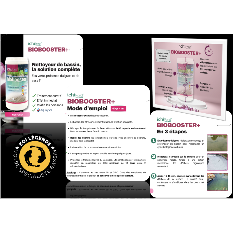 Biobooster anti algues filamenteuses SANS métaux lourd et produit toxique
